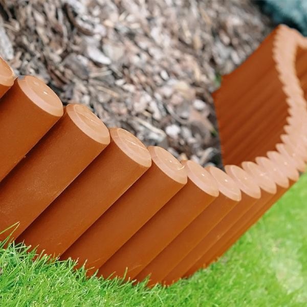 Borderrand palissade terracotta - 240 cm - Borderrand palissade ...