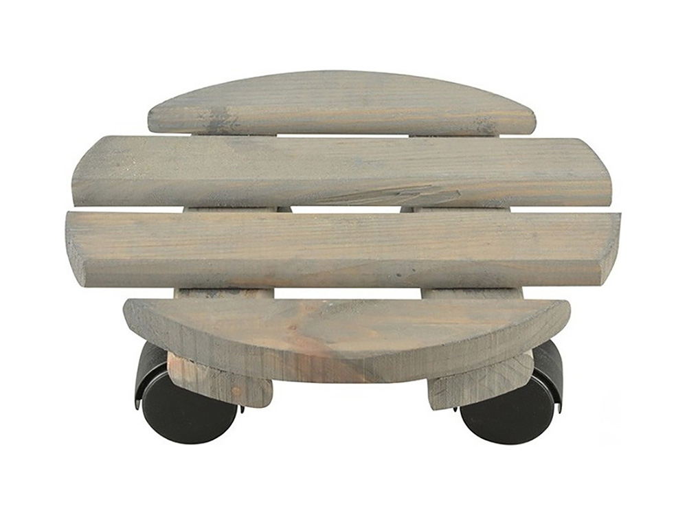 Esschert Design plantentrolley rond hout - Plantentrolley rond hout - Ø ...